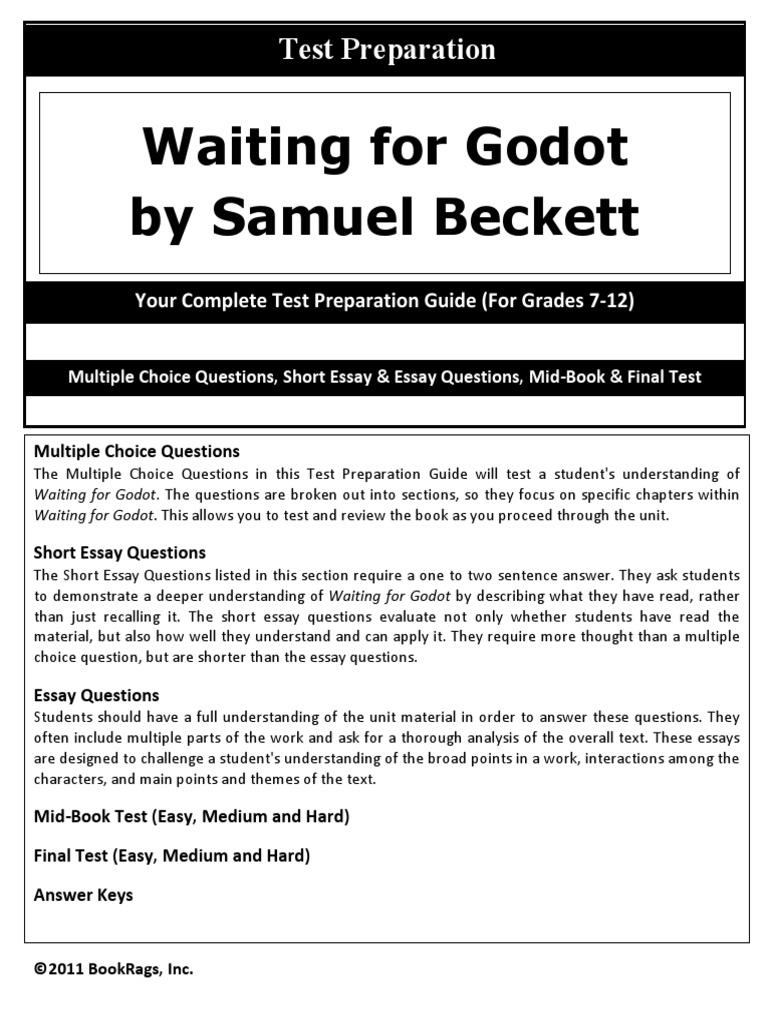 Waiting For Godot - Questions | PDF | Games & Activities | Art