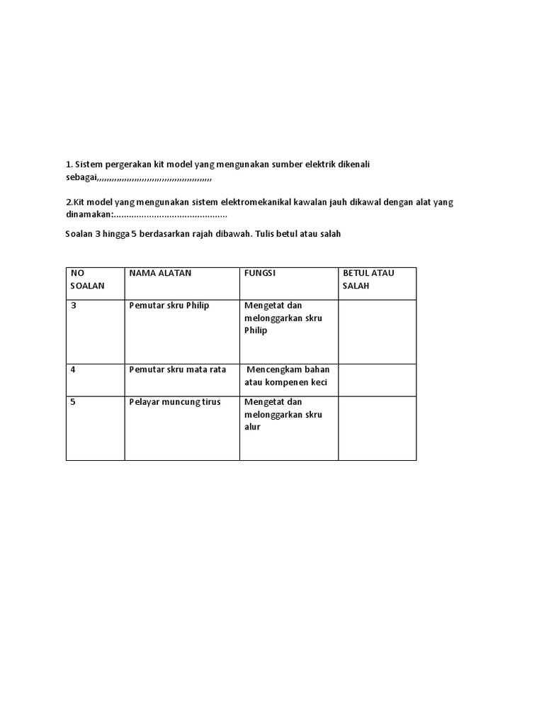 Latihan RBT Tahun 5 | PDF