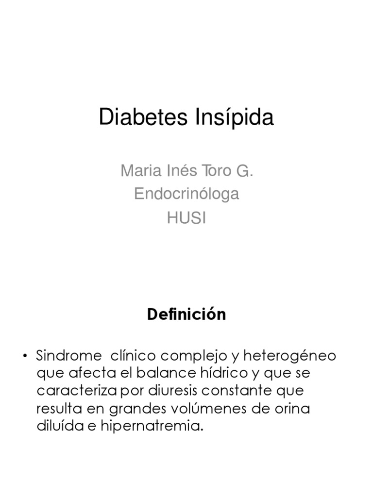 Diabetes Insipida | Descargar gratis PDF | Sodio | Sistema endocrino