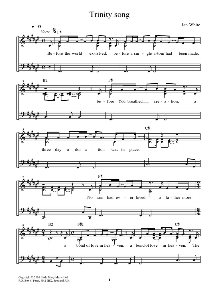 02 Trinity Song PDF | PDF | Entertainment (General)