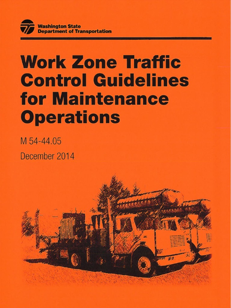 Work Zone Traffic Control Guidelines For Maintenance | PDF | Traffic | Lane