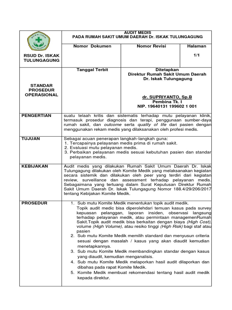 RSUD Audit Medis | PDF