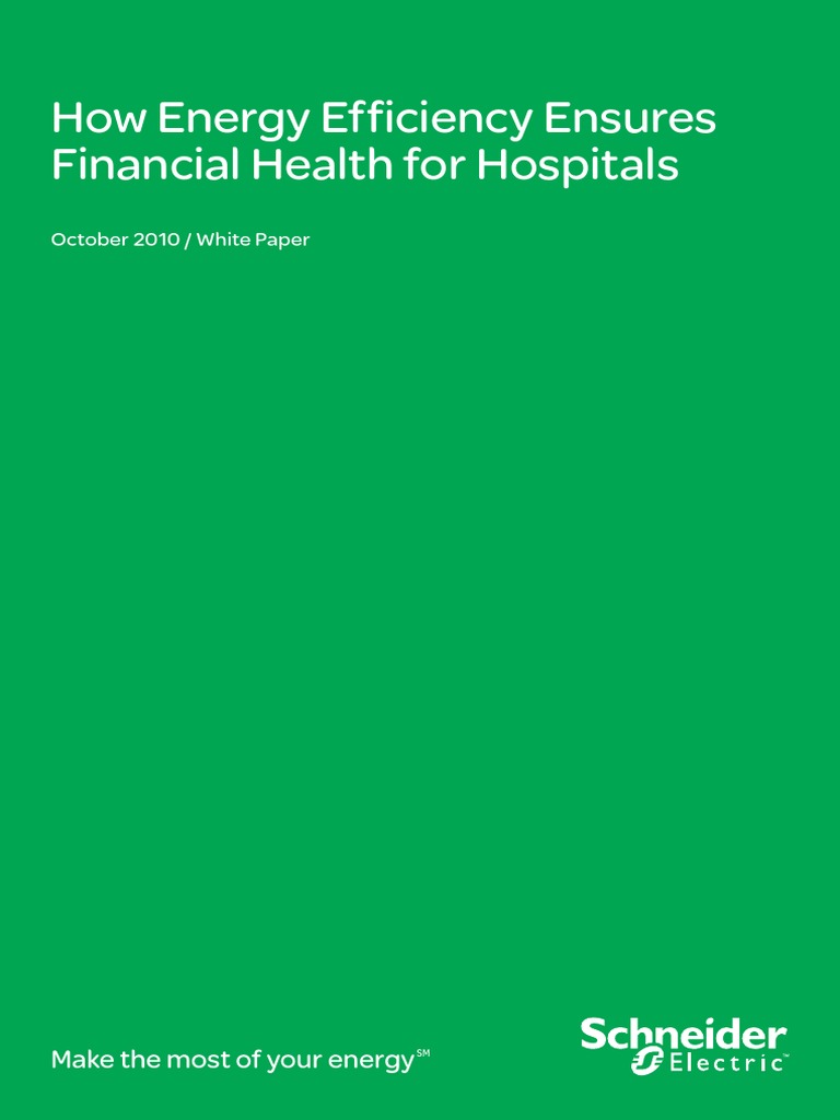 Healthcare Energy Efficiency Hospitals | PDF | Efficient Energy Use ...