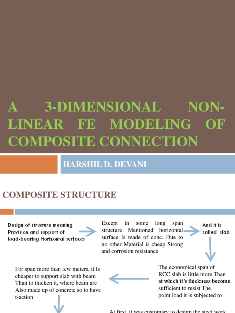 Introduction To Fe Modeling of Composite Beam To CFST Column Connection ...