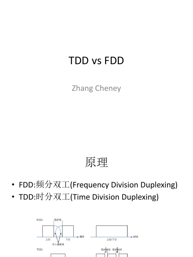 TDD Vs FDD | PDF