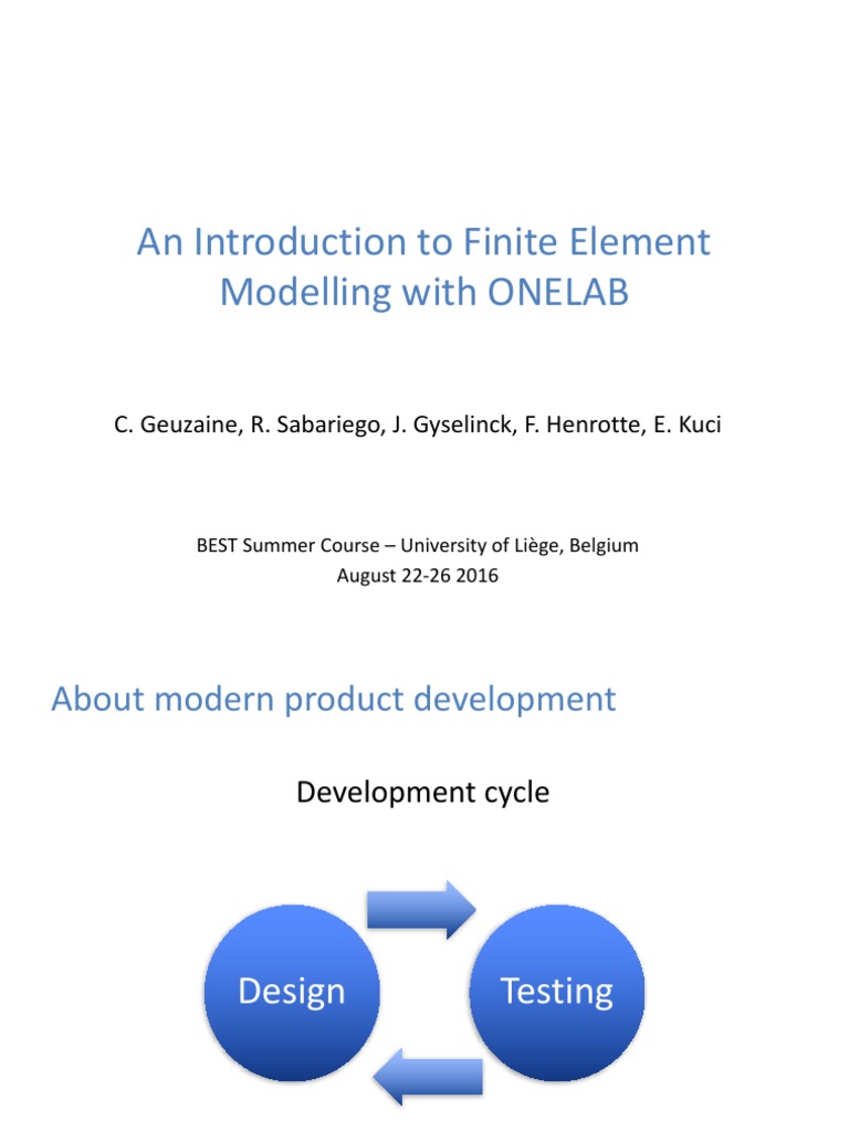 Slide GMSH | PDF | Finite Element Method | Electromagnetic Field