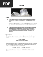 Composición química del yeso | PDF | Yeso | Materiales de construcción