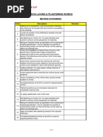 Gypsum Plaster Checklist | PDF | Plaster | Door