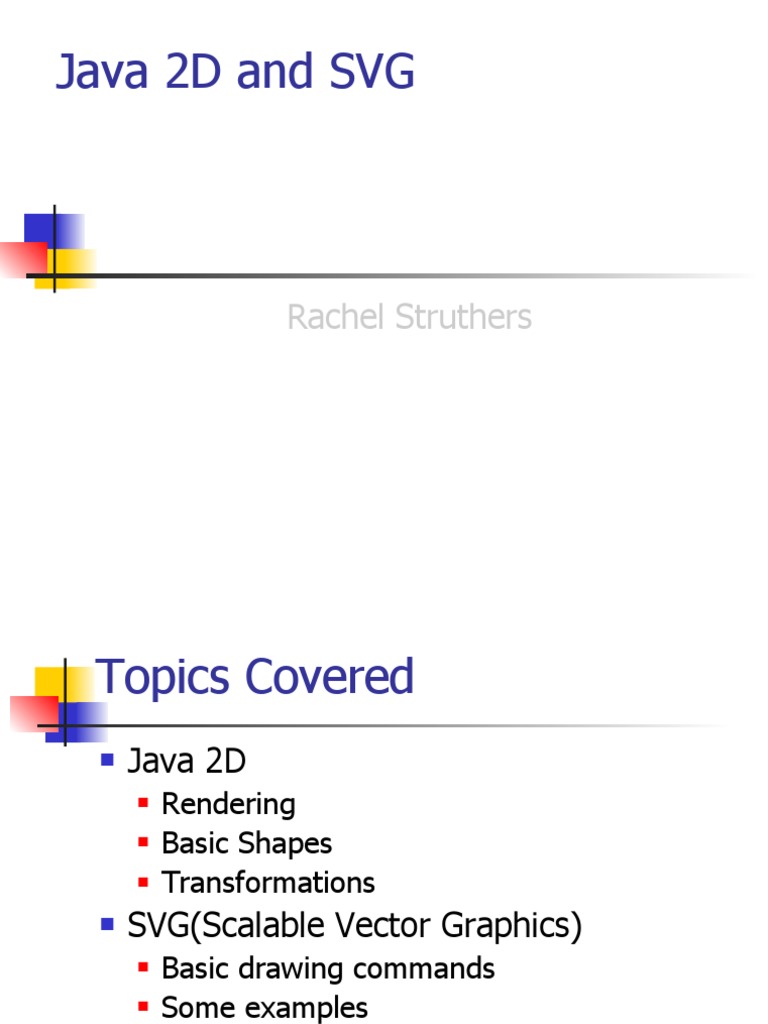 Java2d And Svg Pdf Java Programming Language Graphics 