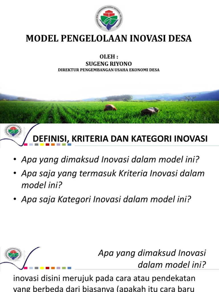 Model Pengelolaan Inovasi | PDF