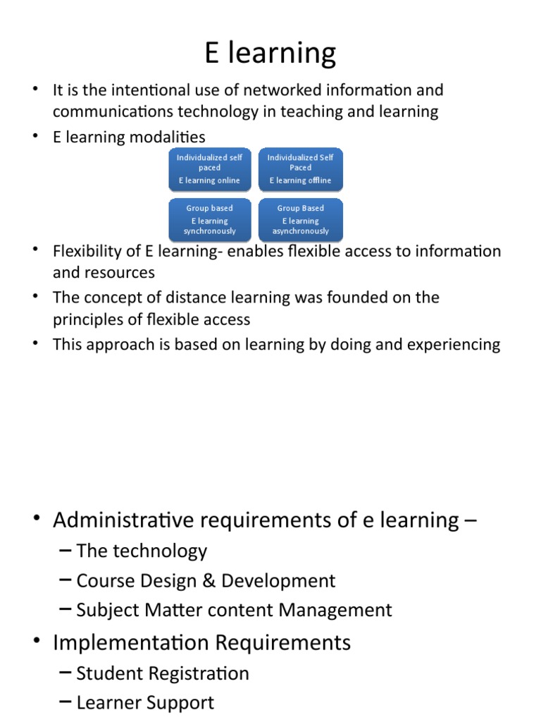 E Learning: Individualized Self Paced E Learning Online Individualized ...