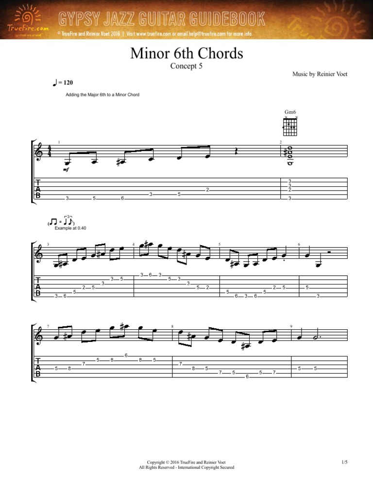 Minor 6th Chords: Concept 5 | PDF | Copyright Law | Law