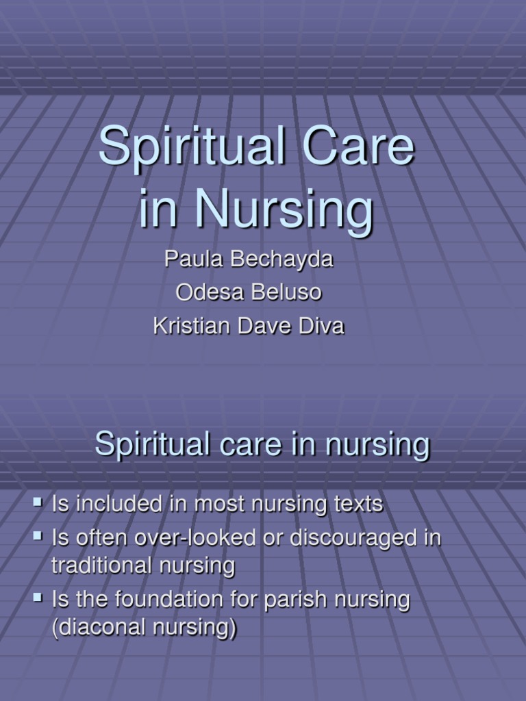 Spiritual Care in Nursing Practice | PDF | Spirituality | Love