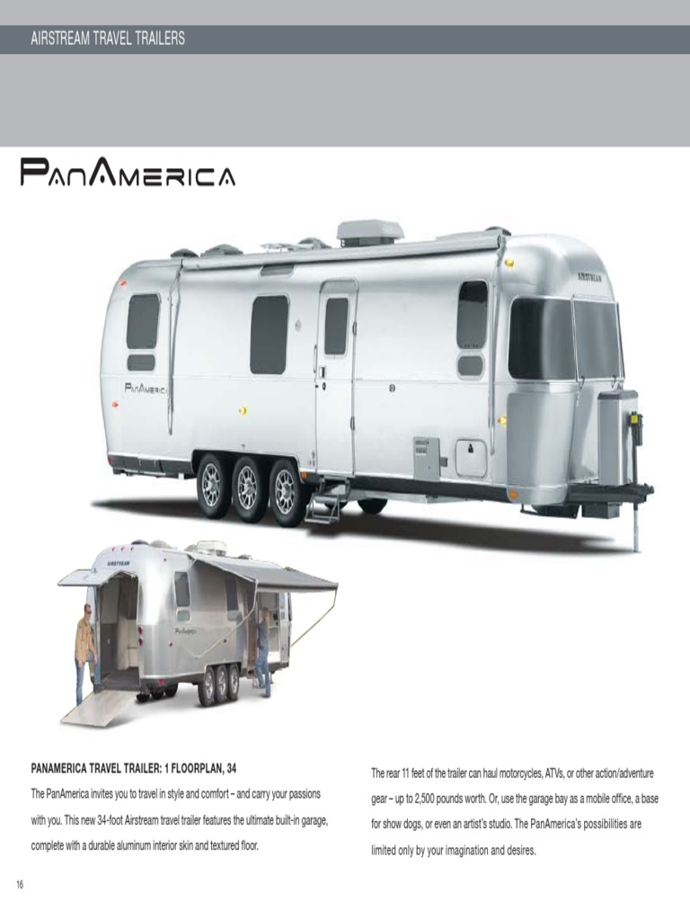 10 Airstream Panamerica Brochure | Trailer (Vehicle) | Air Conditioning