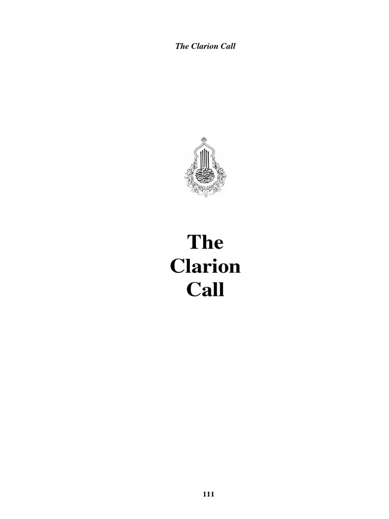 The Clarion Call | PDF | Chastity | Surah