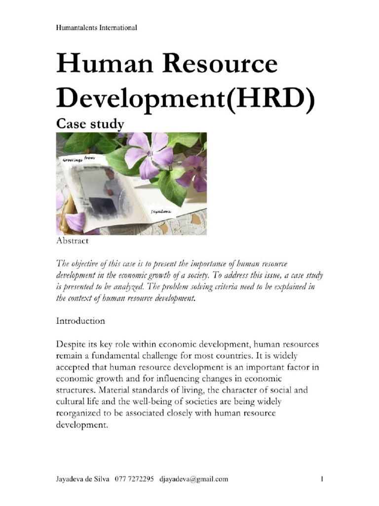 HRD Case Study | PDF