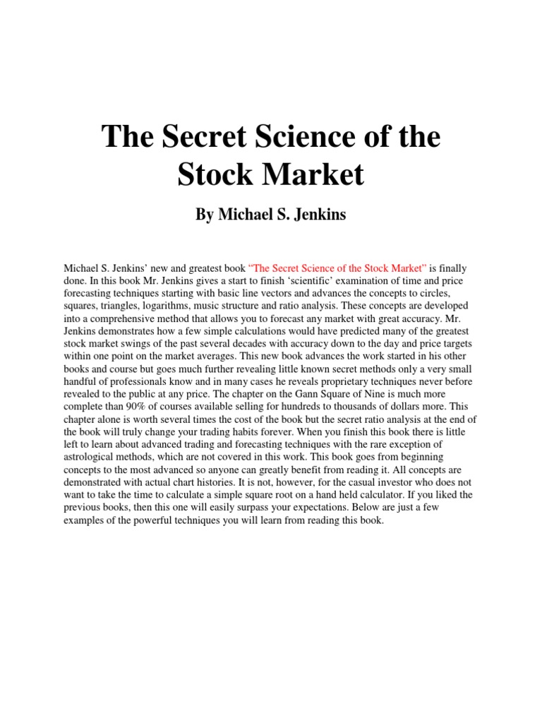 Secret Science | PDF | Stock Market | Market Trend