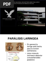 Paralisis Laringea | PDF | Laringe | Medicina CLINICA