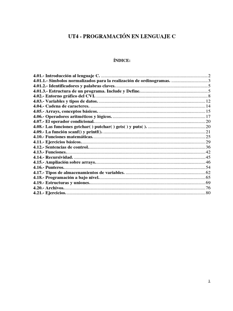 Programación en Lenguaje C | PDF | Compilador | Lenguaje de programación