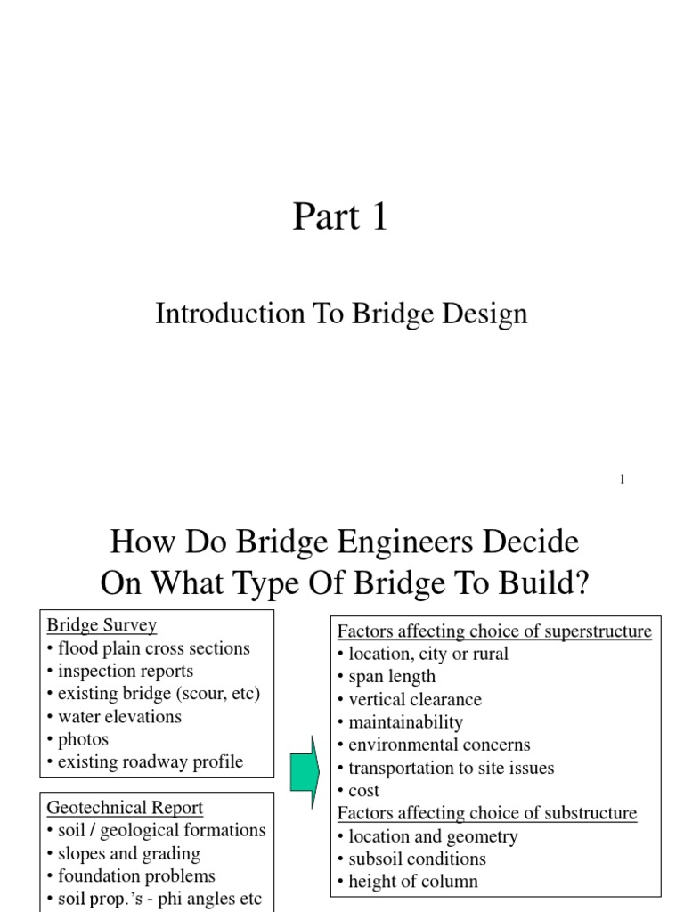 Bridge Design Fundamentals | PDF | Beam (Structure) | Deep Foundation