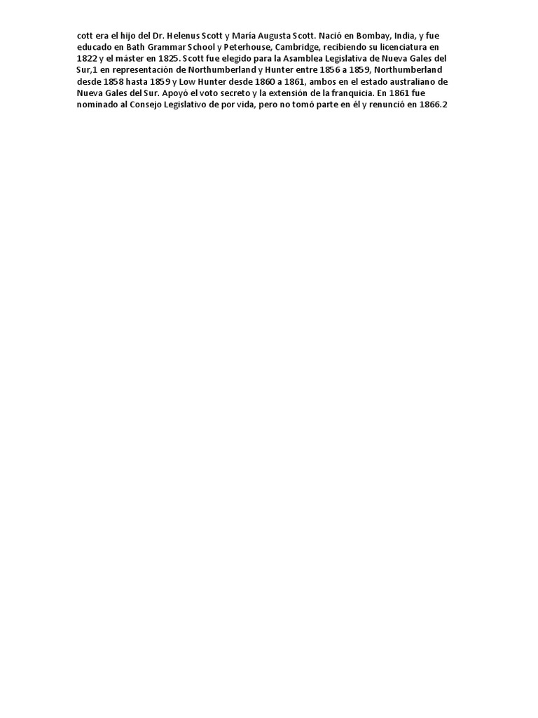 Biografia de Scott Alexander | PDF