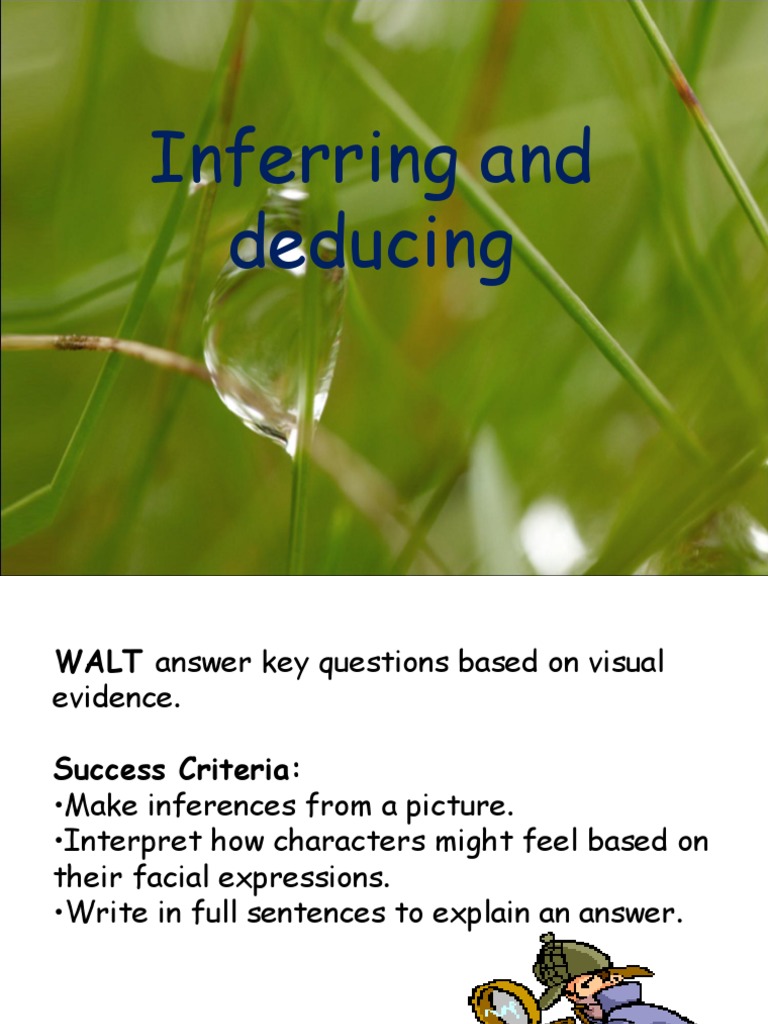 Inferring and Deducing | PDF