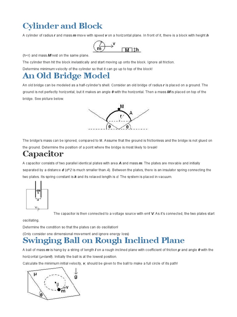 Cylinder and Block | PDF