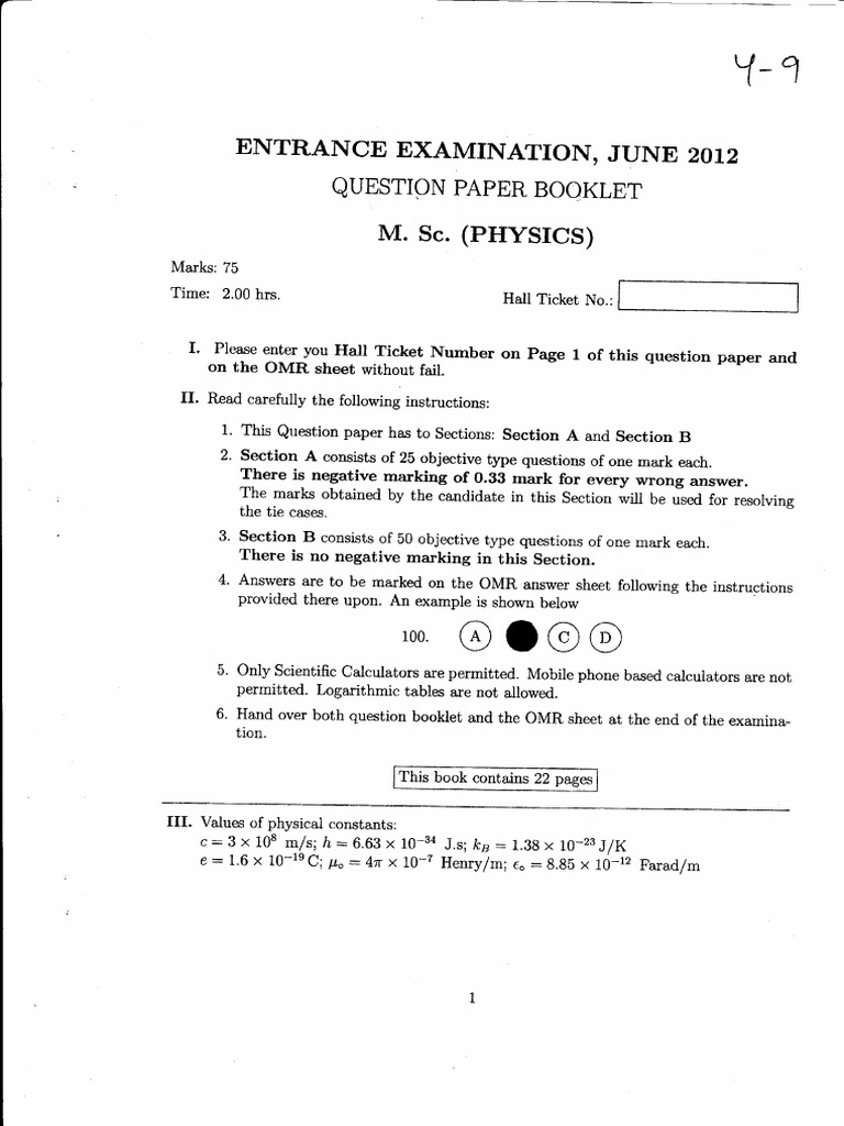 MSC Physics PDF | PDF | Electronvolt | Electron
