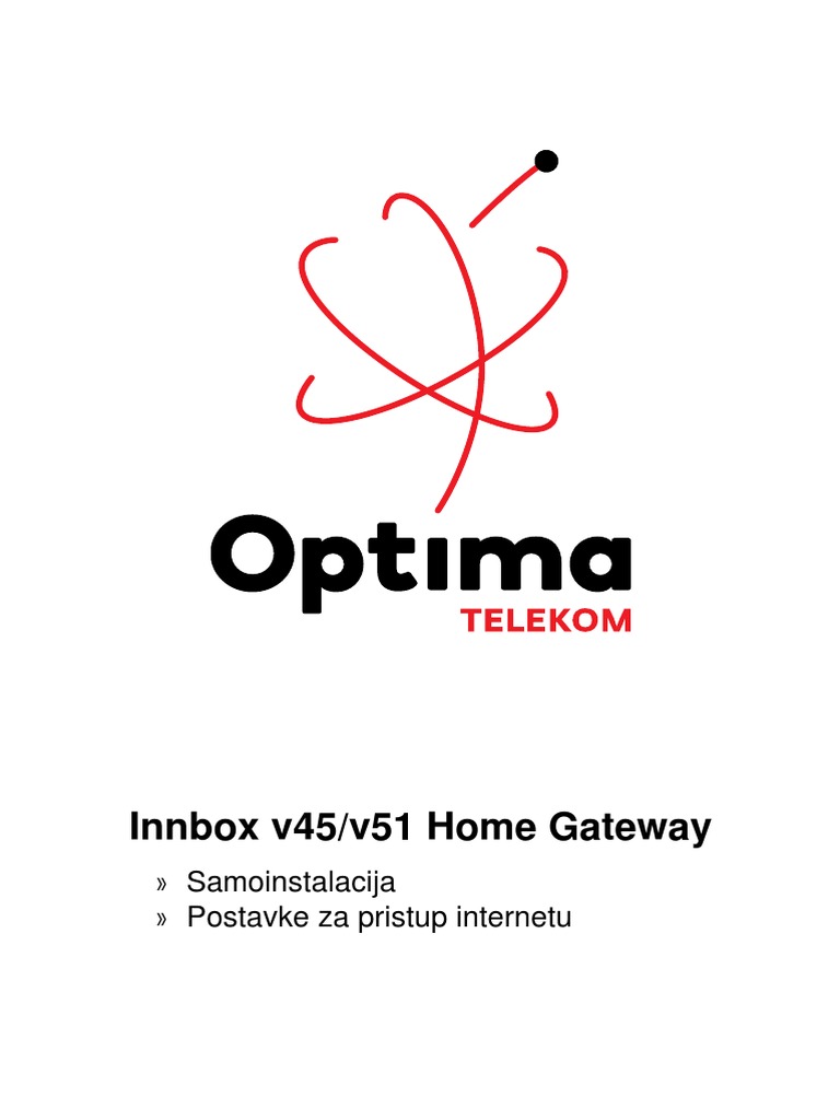 Upute Za Samoinstalaciju Innbox Modema v45 I v51 | PDF