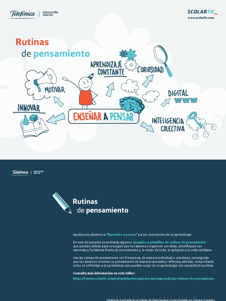 RUTINAS DEL PENSAMIENTO.pdf | Los símbolos | Aprendizaje | Prueba ...