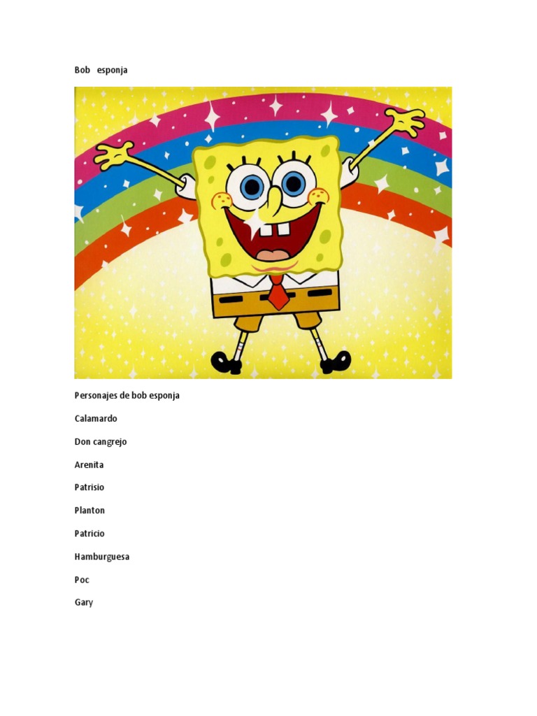 Bob Esponja | PDF