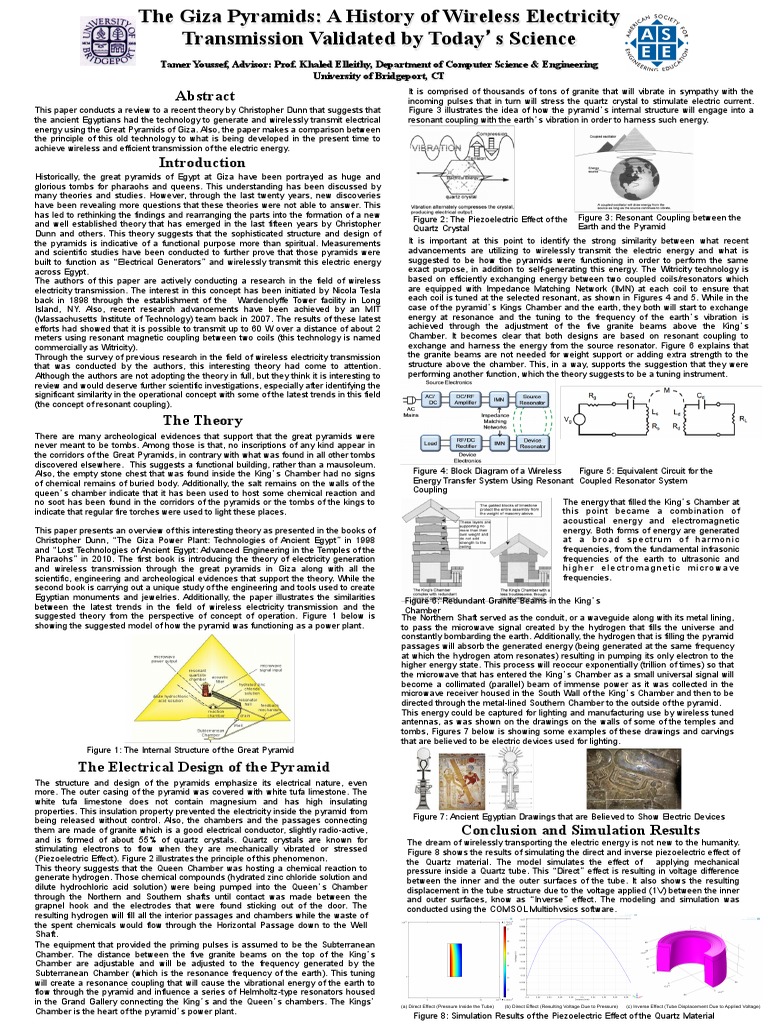 The Giza Pyramids: A History of Wireless Electricity Transmission | PDF ...