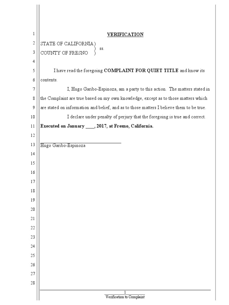 Complaint Verification | PDF