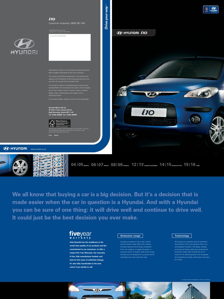 Hyundai i10 brochure highlights affordability and features | PDF ...