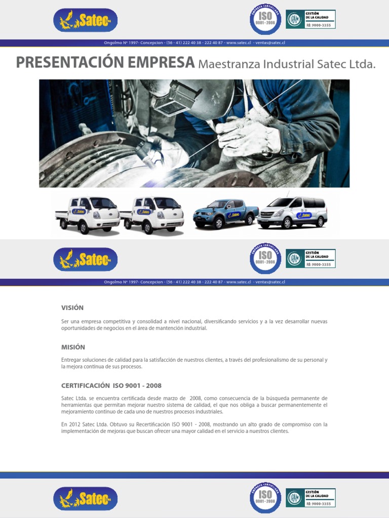 Presentacion Satec PDF | PDF | Revestimiento | Calidad (comercial)