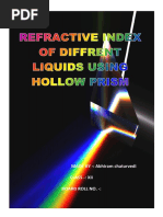 Hollow Prism - Physics Investigatory Project Class 12 CBSE | PDF ...