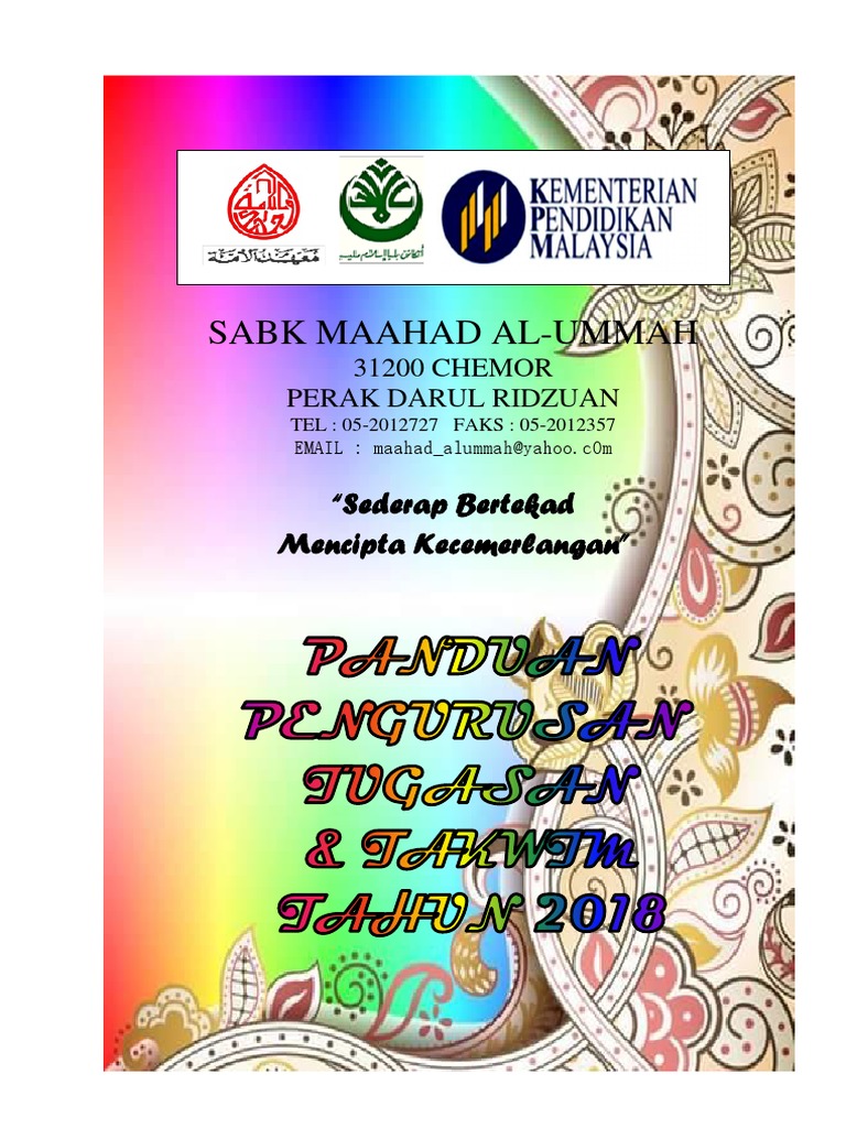 Cover Buku Panduan Tugasan | PDF