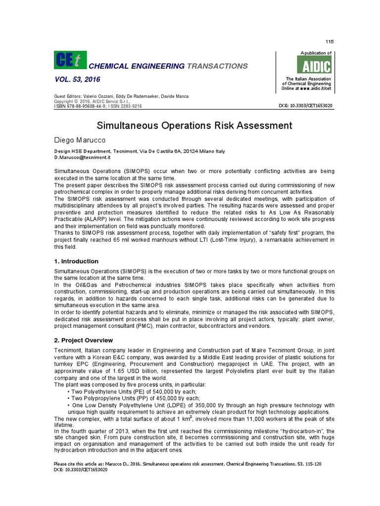 simops | Risk Management | Risk Assessment