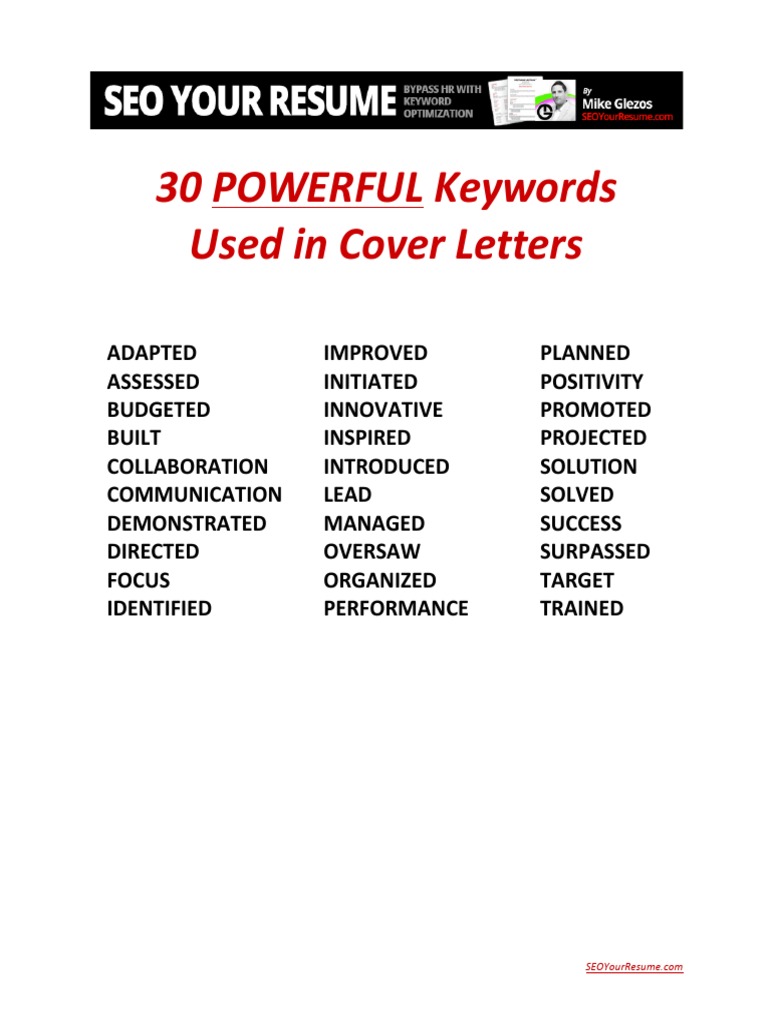 Resume Keywords for Job Seekers | PDF