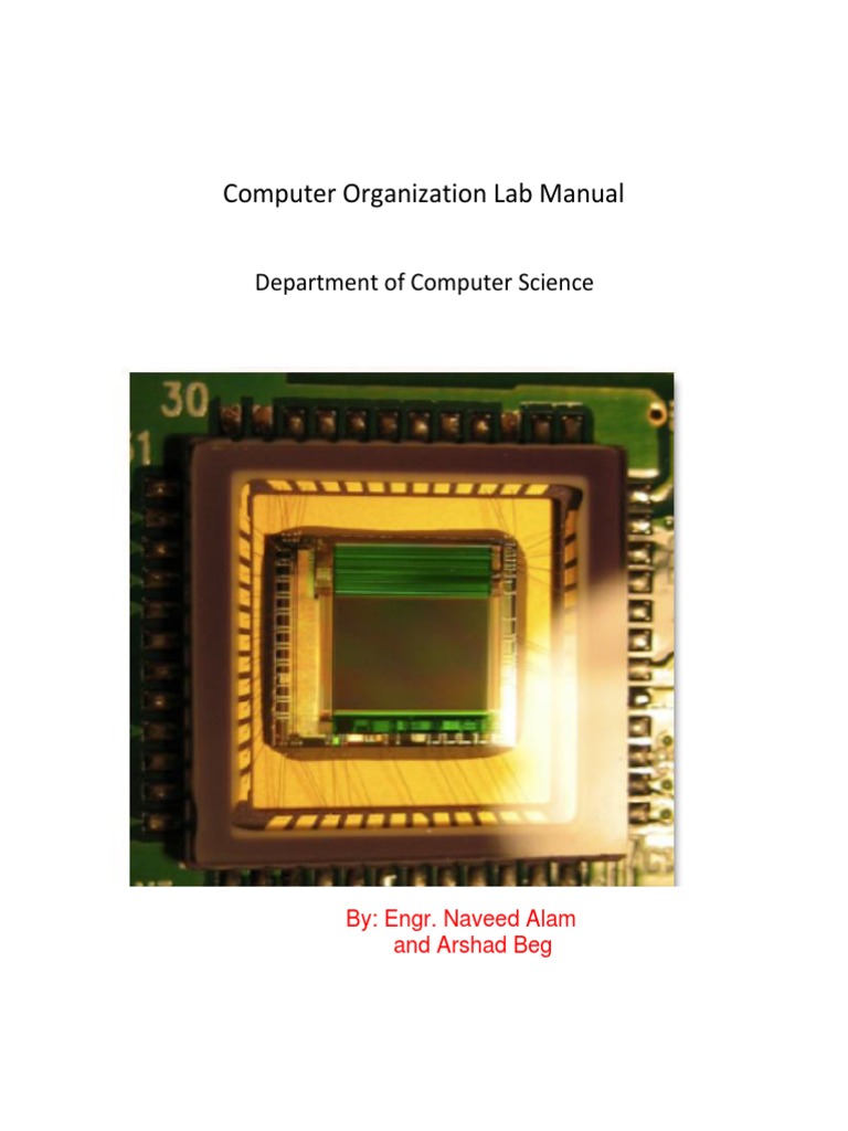 Computer Organization And Assembly Language Lab Manualdocx Assembly Language Office Equipment 