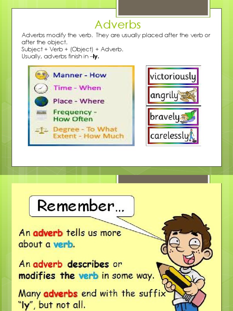 Adverbs | PDF | Adverb | Object (Grammar)