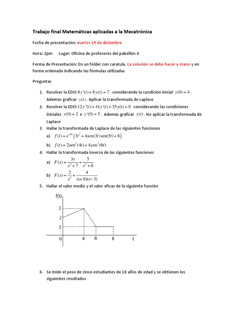 Problemas para Resolver Práctica Final de Tecsup | PDF