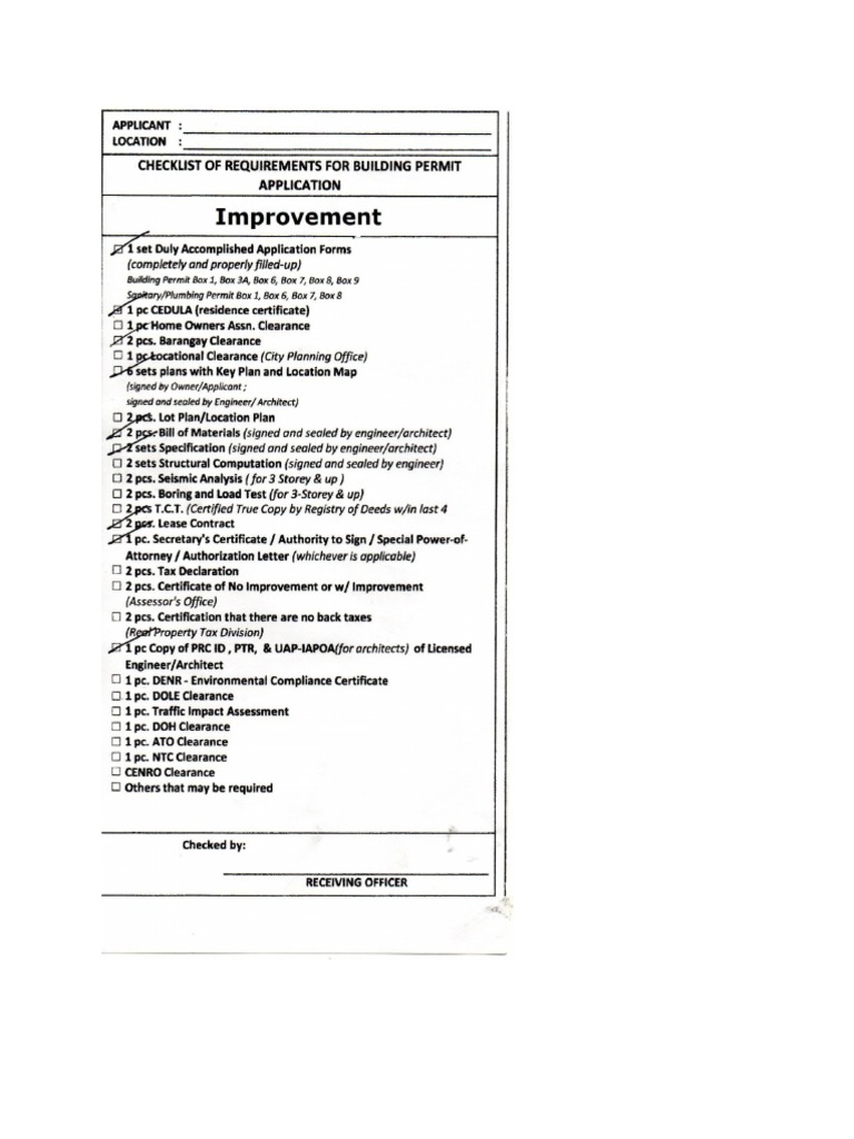 Pasig BLDG Permit | PDF
