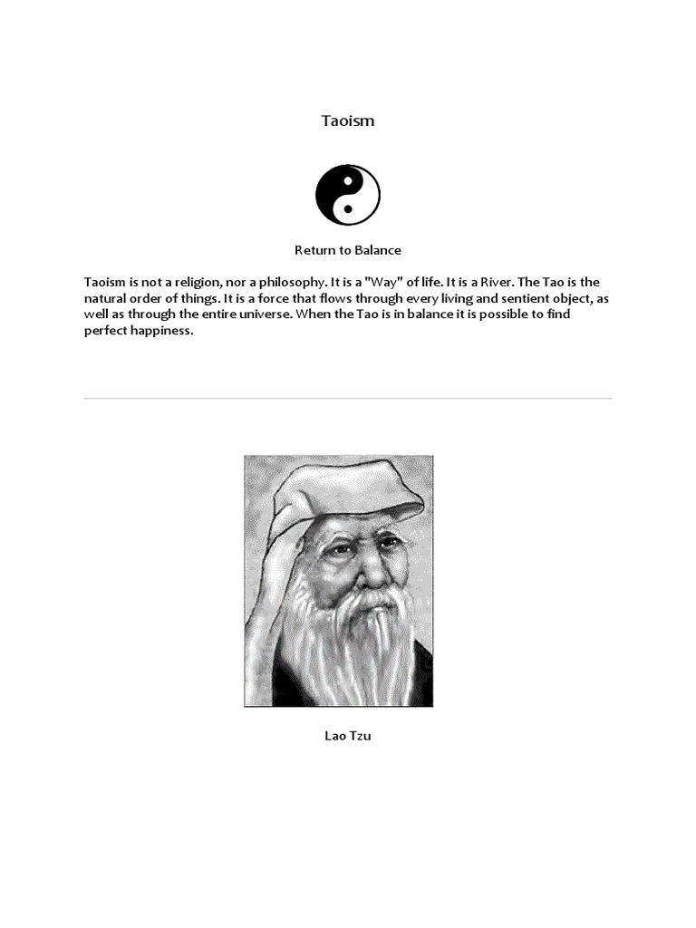 Taoism | PDF | Tao | Laozi