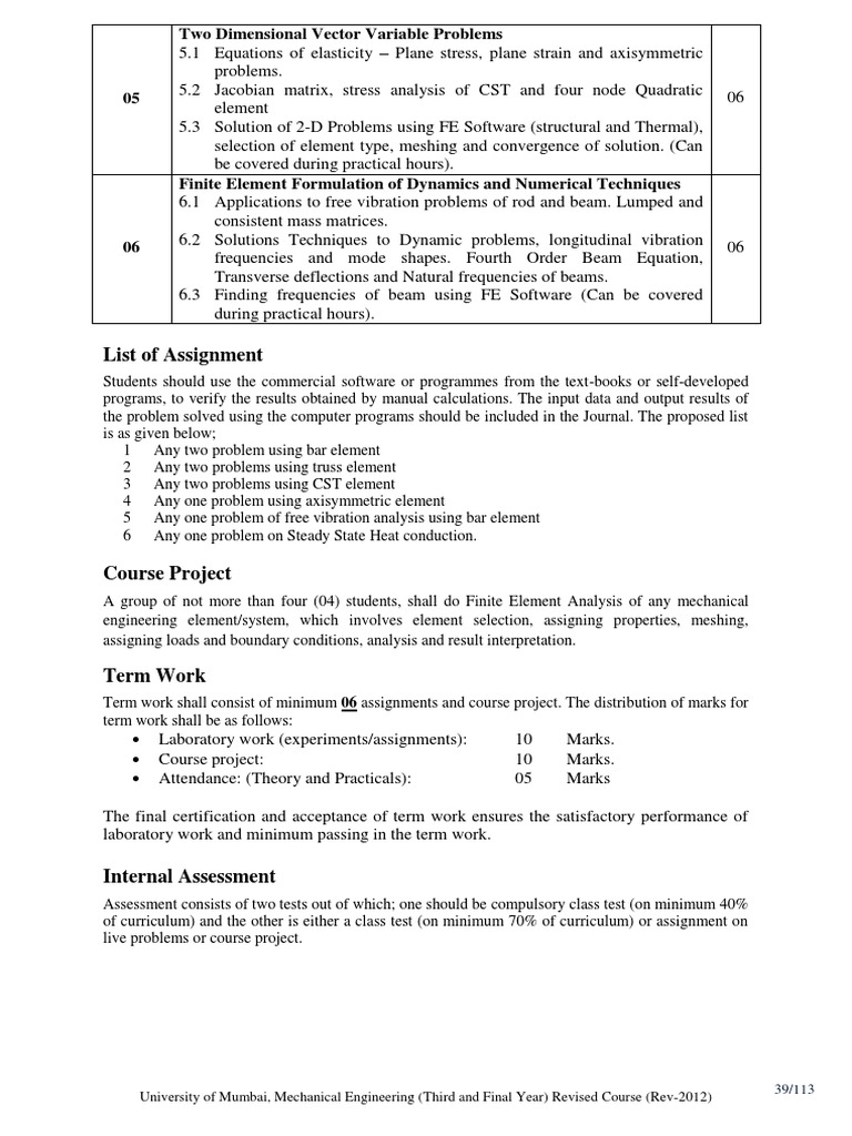 Finite Element Analysis: Formulation and Application of 2D and Dynamic Problems | PDF | Finite ...