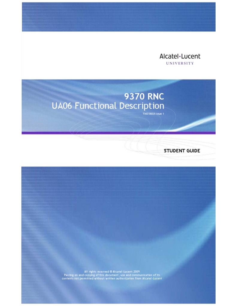 9370 RNC UA06 Functional Description | PDF | Computer Network ...