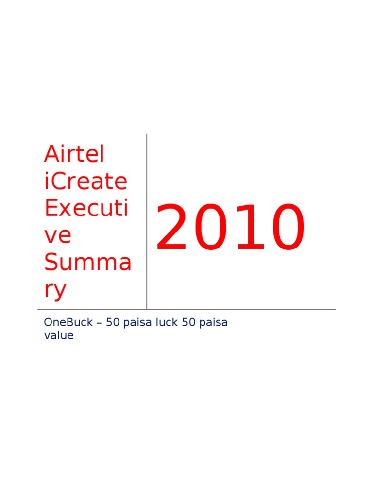 Airtel Icreate | PDF | Subscription Business Model | Business