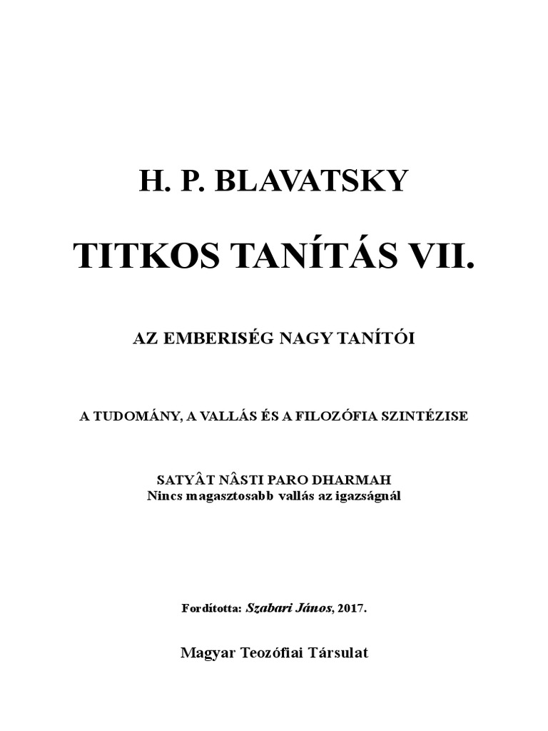 Titkos Tanitas 7 | PDF