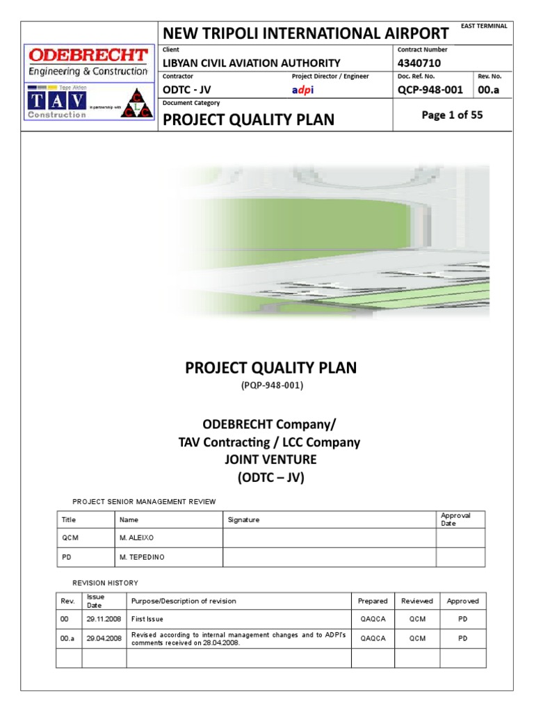 Project Quality Plan Rev 00 1 A | PDF | Quality Assurance | Iso 9000
