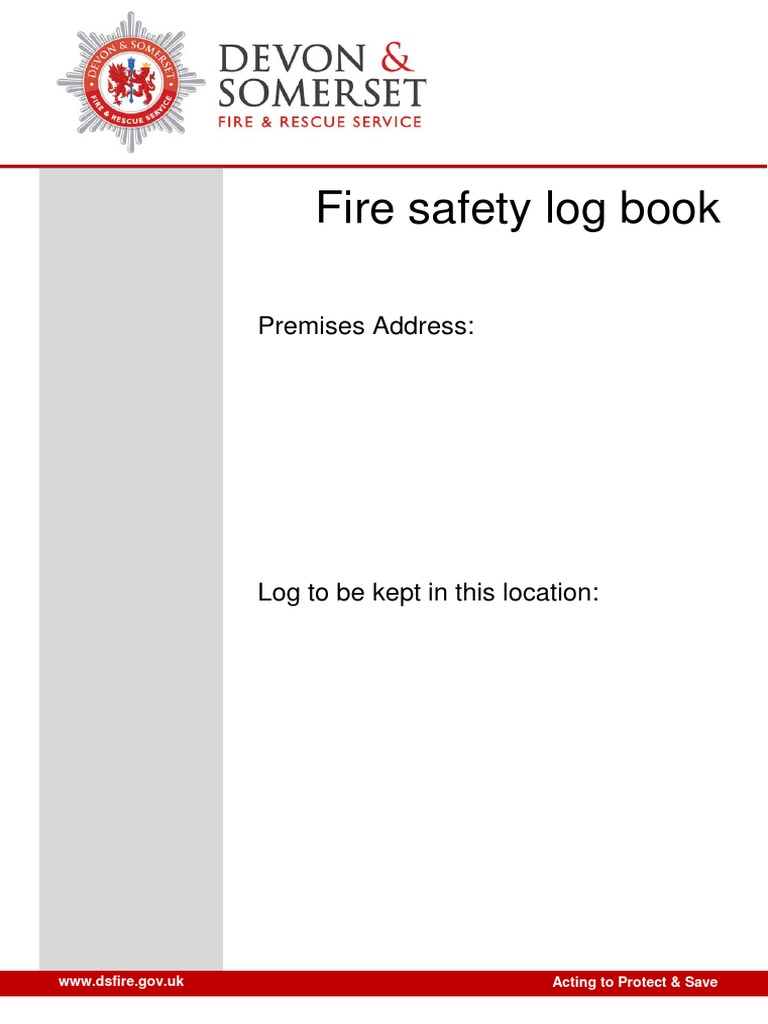 Fire Safety Logbook | Download Free PDF | Fire Safety | Safety
